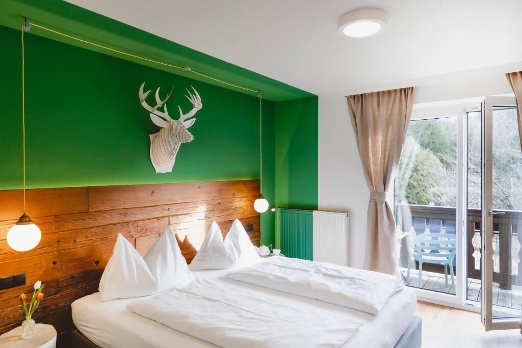 Quarto Duplo, varanda, vista para a montanha