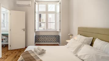 2 quartos, roupa de cama fornecida