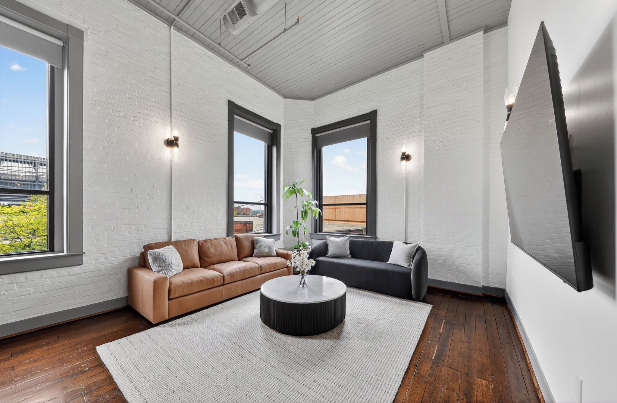 Apartamento de Luxo em Condomínio Fechado, cozinha, Vista para a cidade | Sala de estar