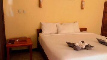 Quarto Duplo, varanda, vista para o pátio