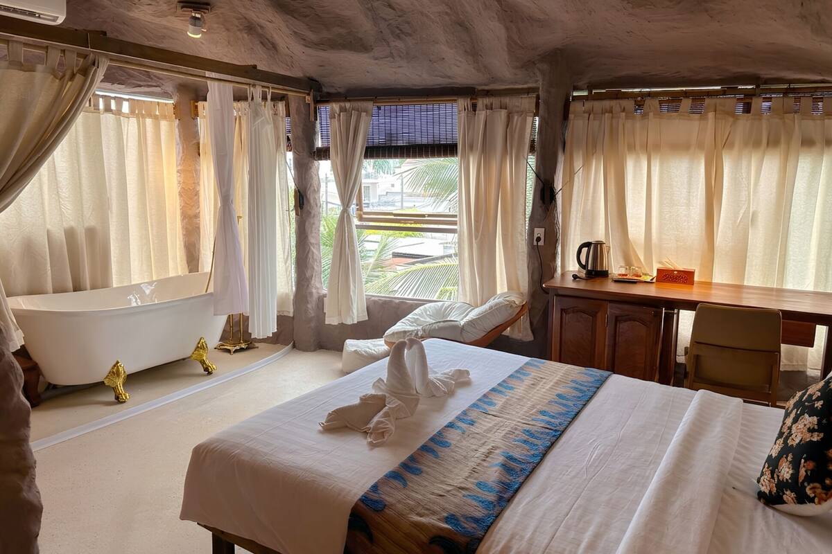 Quarto casal luxo, vista para a praia | Vista do quarto