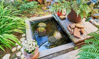 Quarto Superior, 1 quarto, pátio, vista para o jardim | Terraço/pátio interior