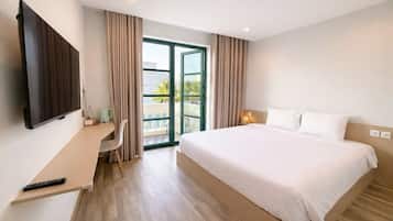 Quarto Duplo Deluxe, vista para a piscina