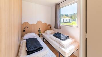 Chalé | 2 quartos, roupa de cama fornecida