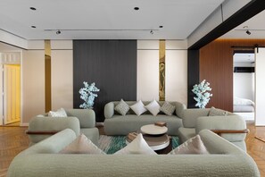 Apartamento Comfort, vista para o rio | Sala de estar