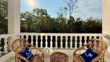 Quarto Duplo Superior, vista para o jardim | Terraço/pátio interior