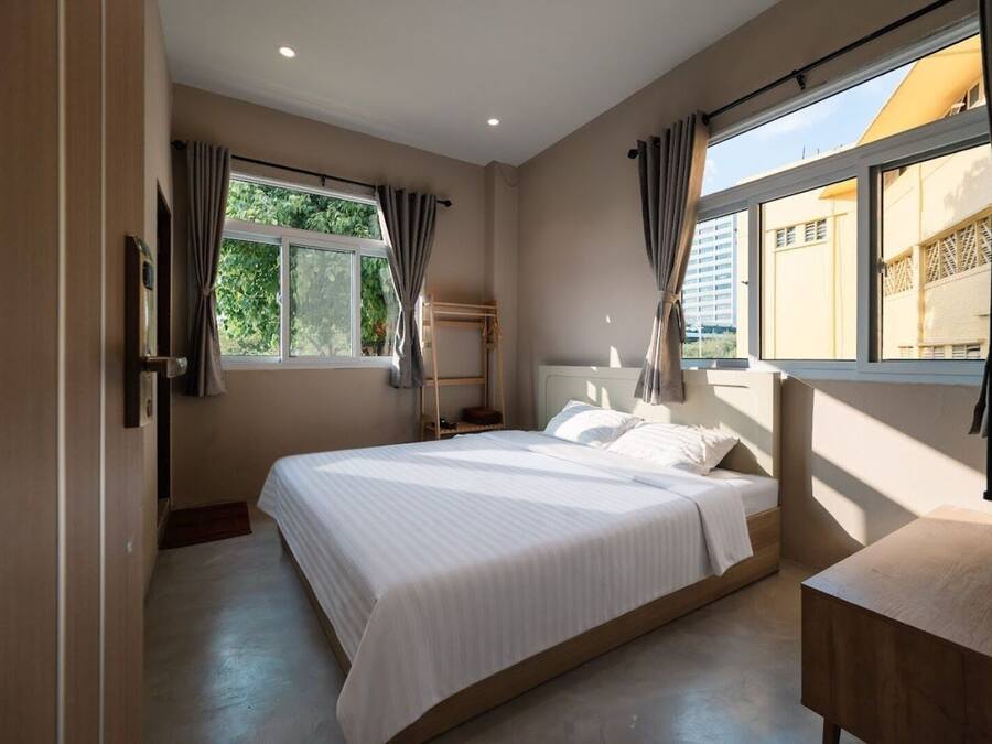 Quarto Júnior, vista para o jardim | Wi-fi grátis, roupa de cama fornecida