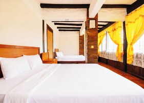 Quarto Duplo Familiar, 1 quarto, vista para o pátio