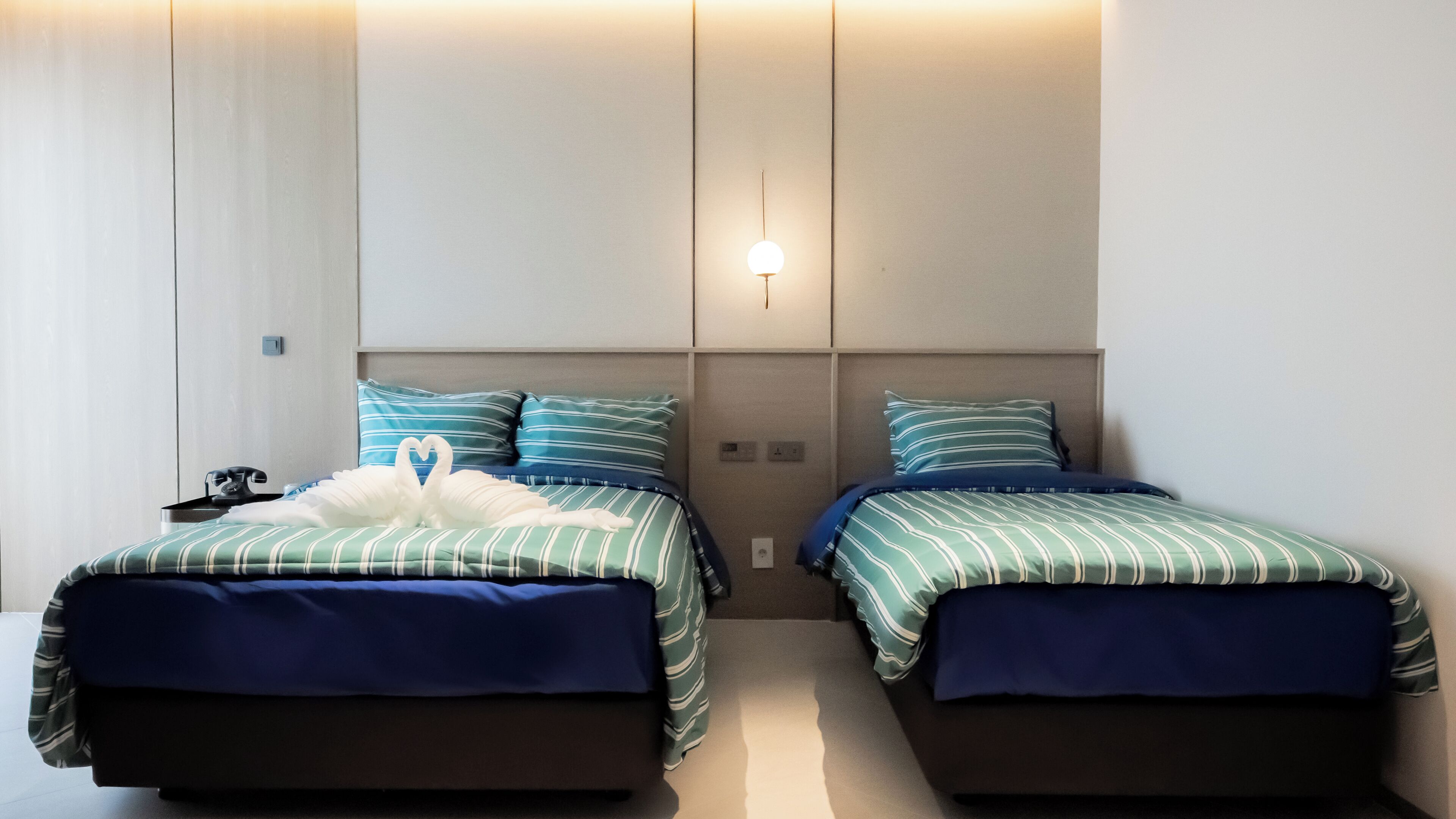Small Suite Twin (No Ocean View) | Secretária adequada para computadores portáteis, Wi-fi grátis 