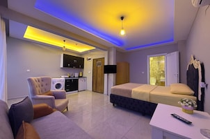 Apartamento em Condomínio Fechado, varanda, Vista para a cidade | Wi-fi grátis, roupa de cama fornecida