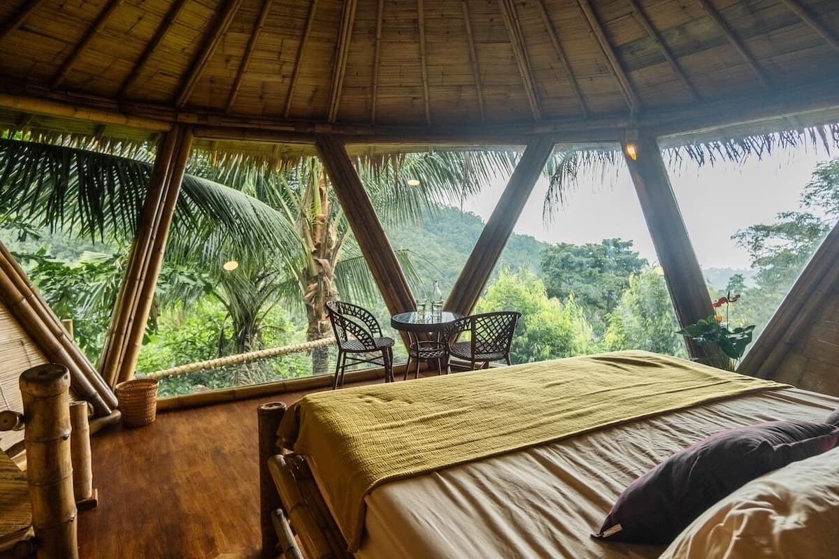 Cabana com design assinado