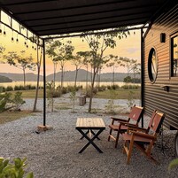 Casa Móvel, pátio, vista para a montanha | Terraço/pátio interior