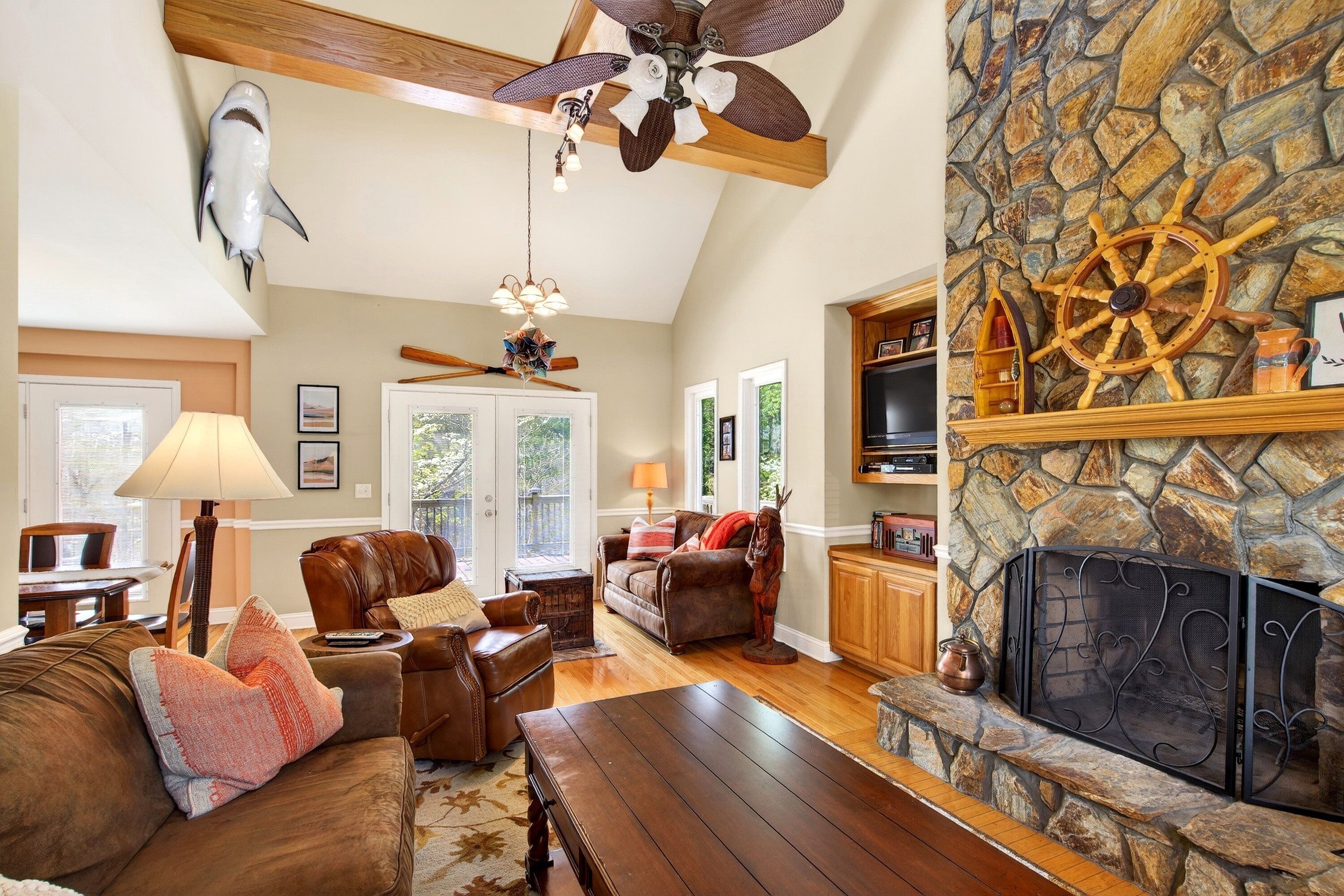 Paddle On Inn | Spacious Lakefront Retreat With Private Dock + Views! - Lake James, NC