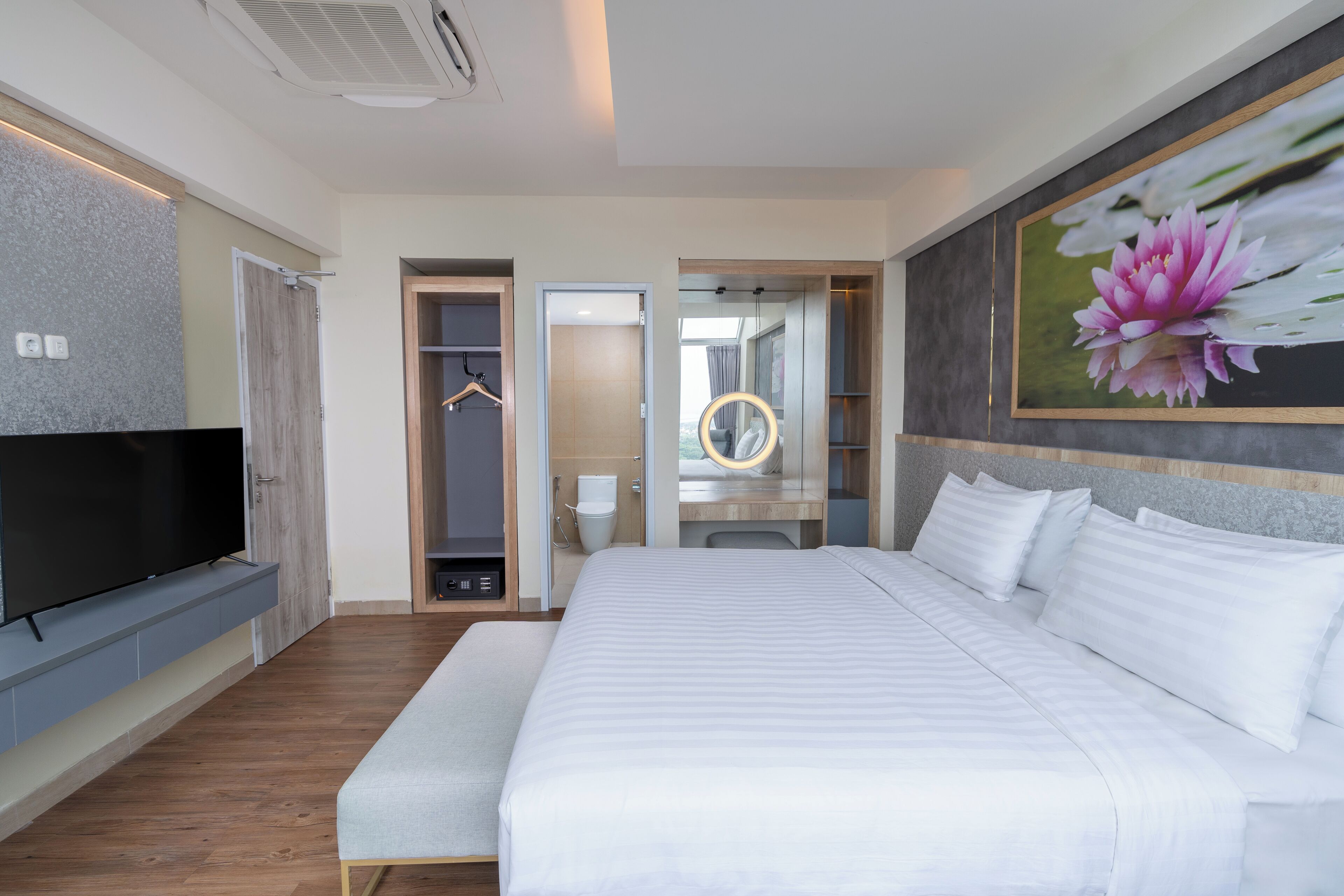 Quarto luxo, vista para o mar