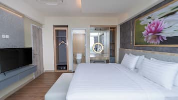 Quarto luxo, vista para o mar