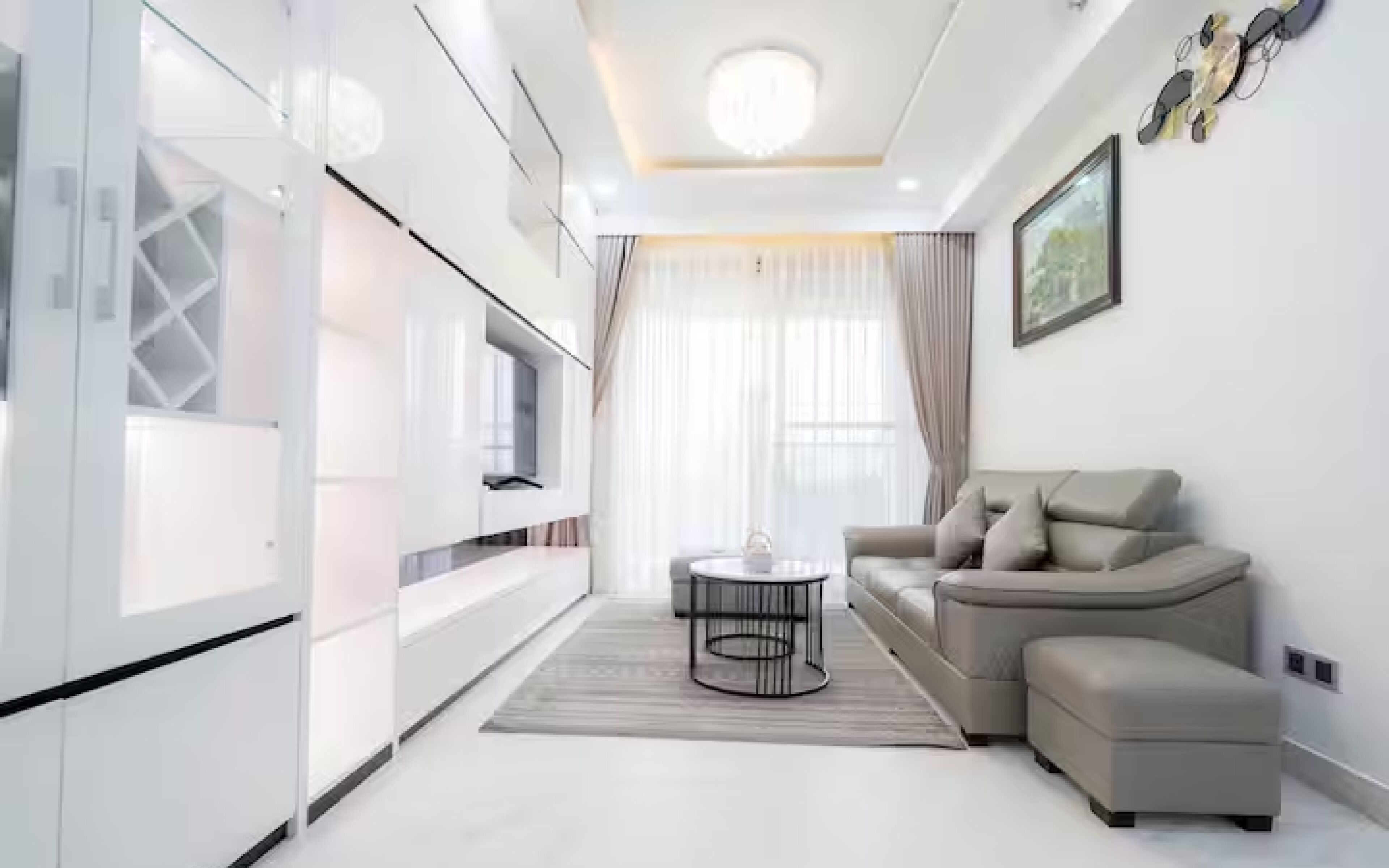 Apartamento de Luxo, 2 quartos, cozinha | Sala de estar