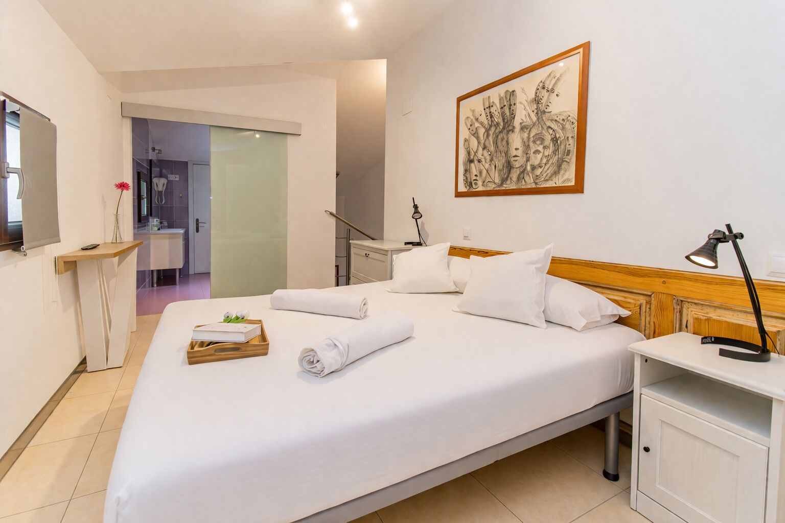 Duplex, 1 cama de casal e sofá-cama