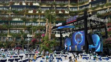 Área externa para banquete