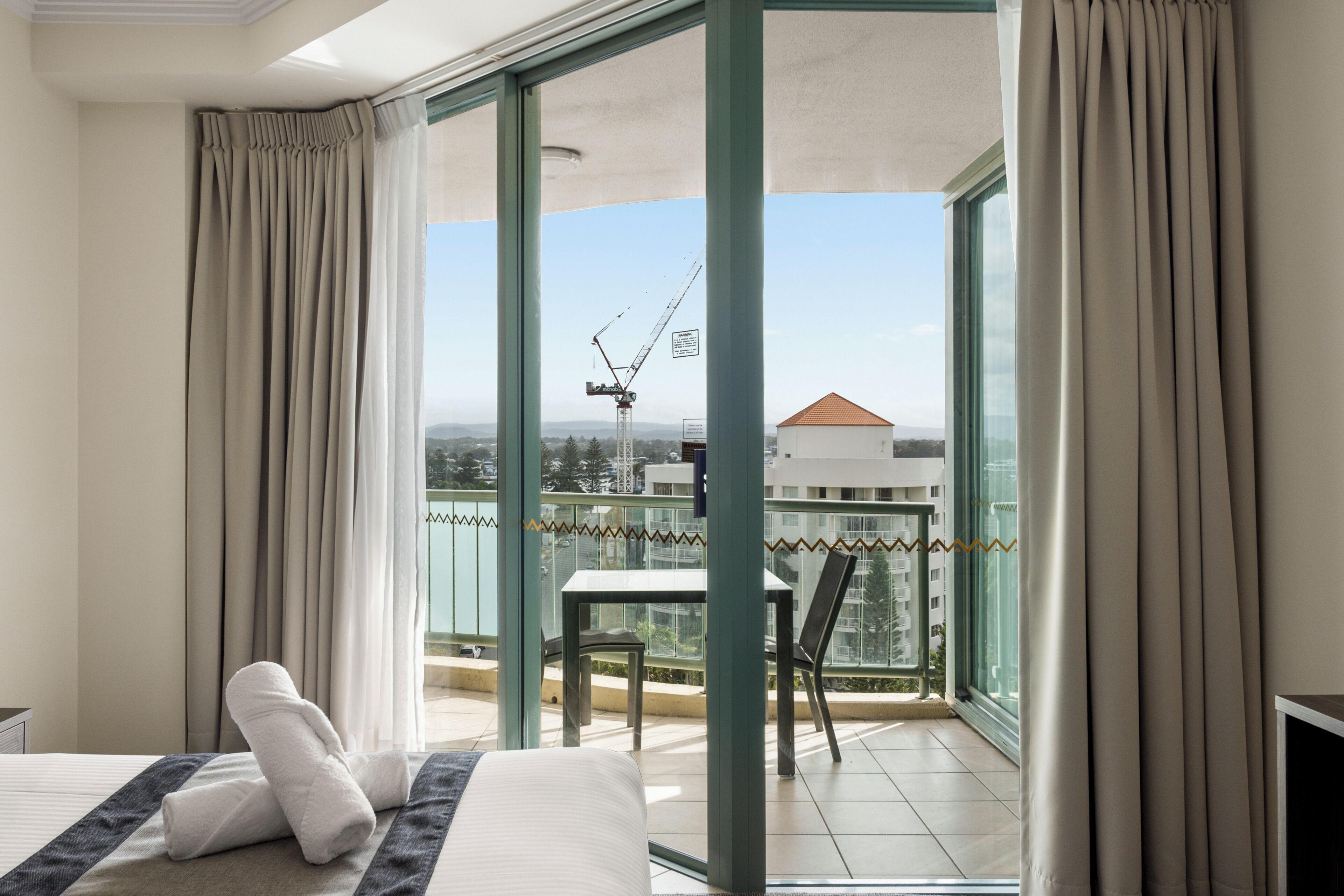 Apartamento, varanda, vista para o oceano