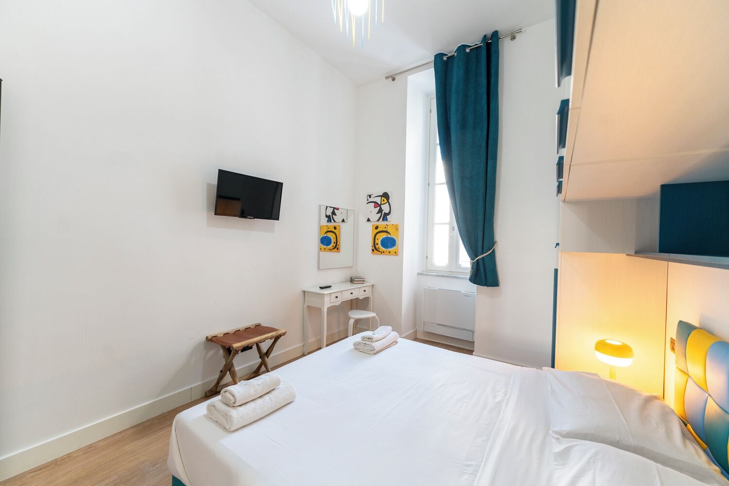 Apartamento (1 Bedroom) | 1 quarto, secretária adequada para computadores portáteis 