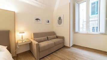 Apartamento (1 Bedroom) | 1 quarto, secretária adequada para computadores portáteis