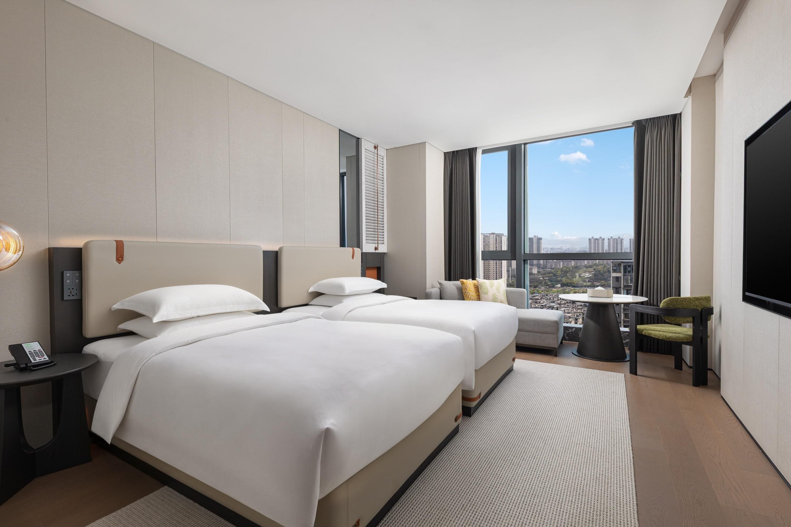 Quarto luxo, 2 camas de casal