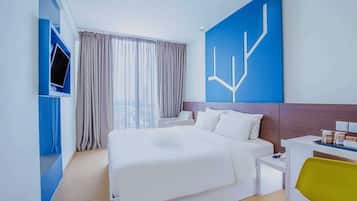 Quarto Duplo Executivo, Vista para a cidade | Cofre no quarto, quartos insonorizados, Wi-fi grátis