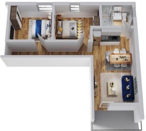Casa | Planta do andar