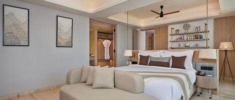 Quarto casal superluxo, 1 quarto, vista para a cidade | Roupas de cama premium, camas Select Comfort, frigobar