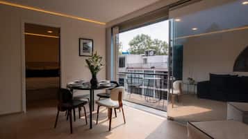 Apartamento conforto, 1 quarto, sacada | Parte interna