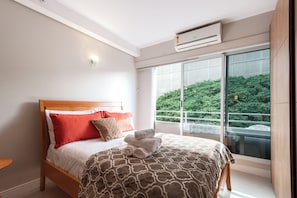 Apartamento Design, Vista para a cidade | Comodidade do quarto