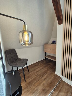 Quarto duplo, vista para a cidade | Parte interna