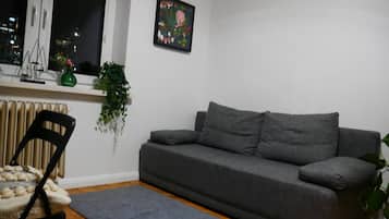Apartamento, 2 quartos, acessível | Sala