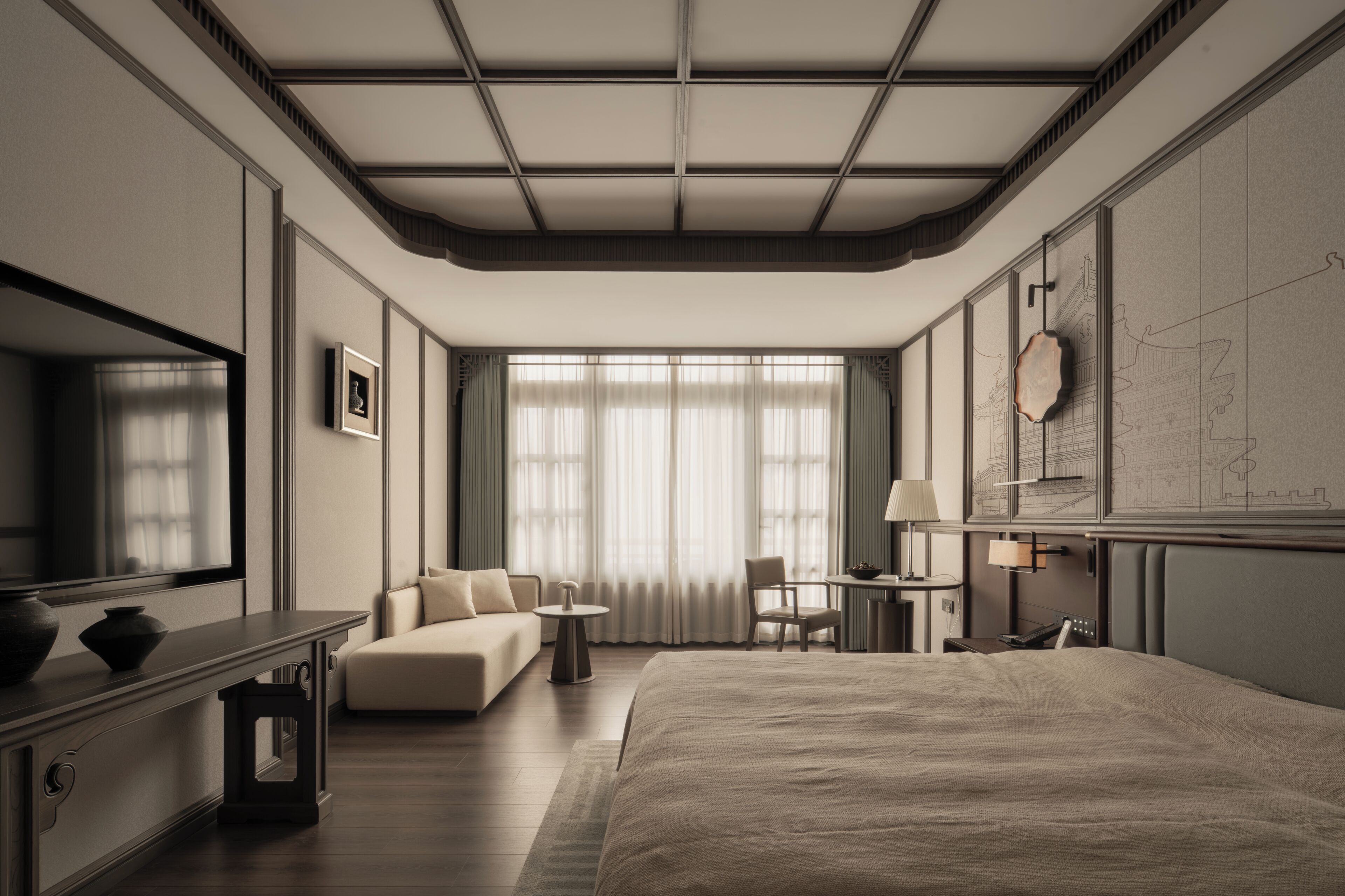 Quarto Clássico com Cama de Casal, varanda, vista para o jardim | Wi-fi grátis 
