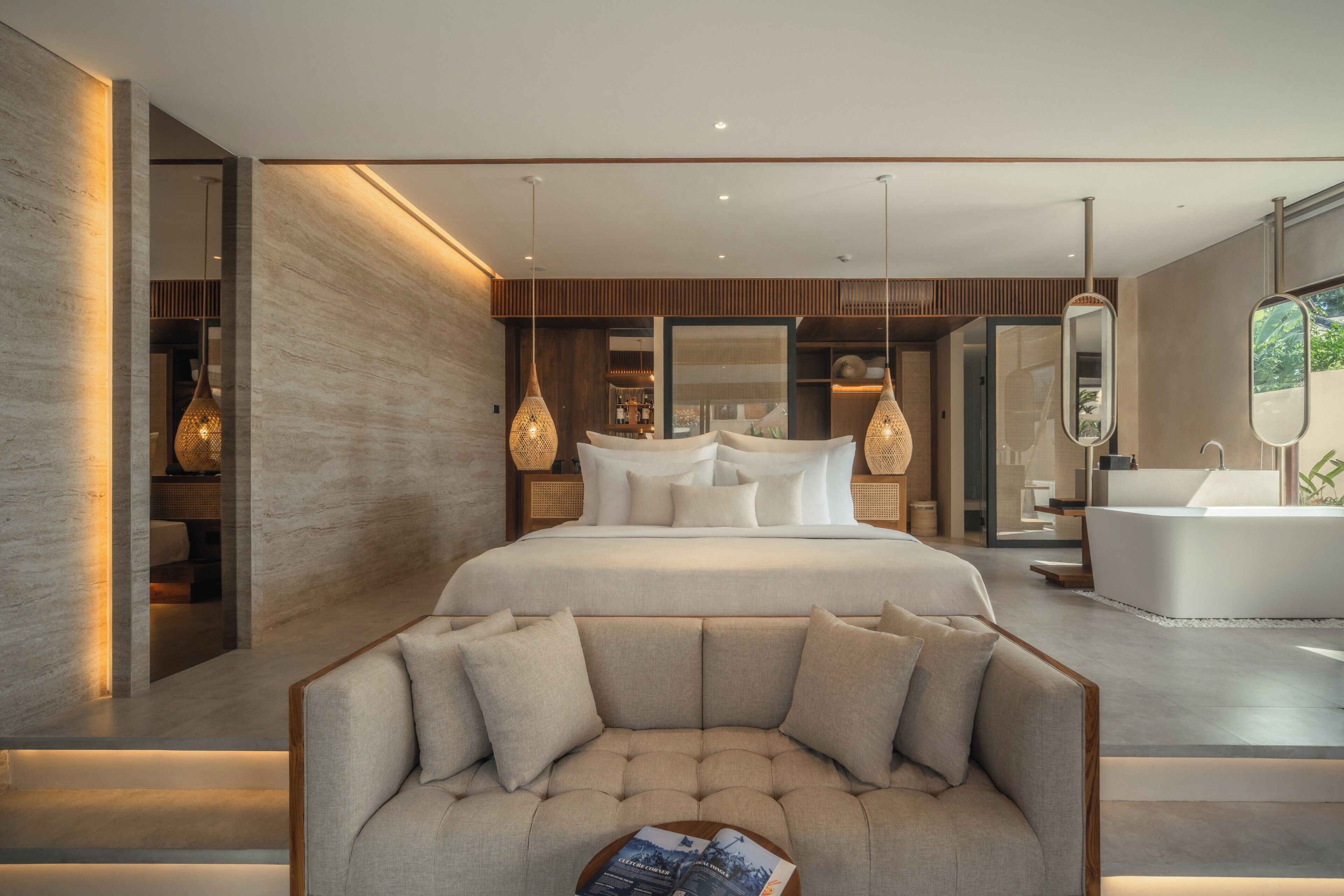 Grand Suite Room with Lagoon Access | Roupa de alta qualidade, minibar, Wi-fi grátis 