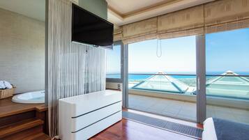 Villa, vista para o mar | Cofre no quarto, ferro/tábua de engomar, Wi-fi grátis
