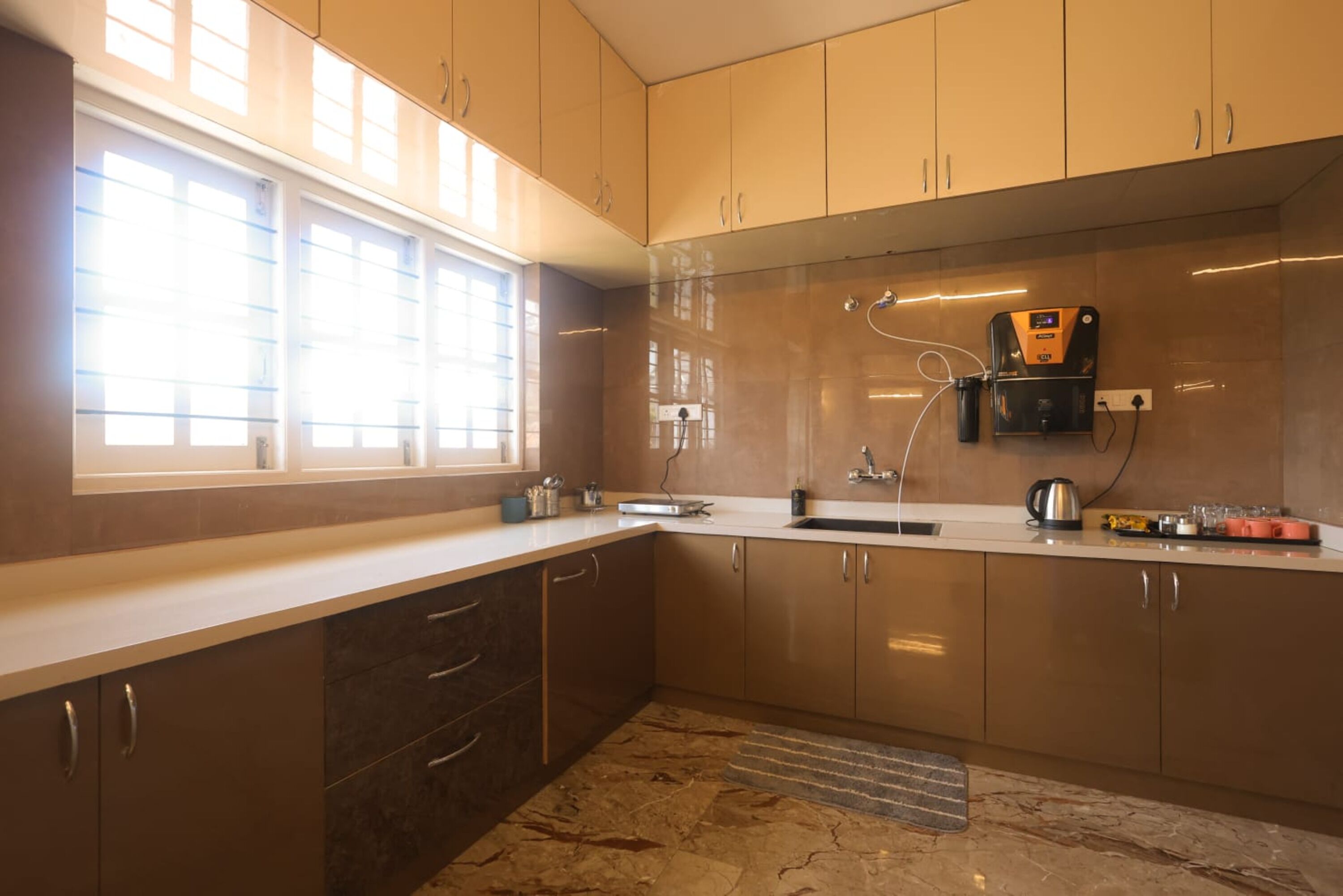Cabana de Madeira de Luxo, Vista para a cidade | Cozinha privada | Uma placa de cozinha, uma cafeteira/bule, uma chaleira elétrica 