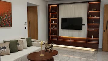 Apartamento, 2 quartos, acessível, para fumantes | Sala de estar