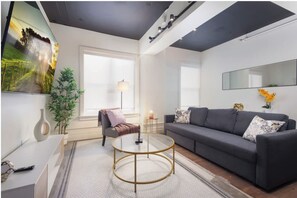 Apartamento, 2 quartos, não fumadores, frigorífico | Sala de estar