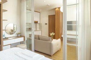 Apartamento Premium, 1 quarto, varanda, Vista para a cidade