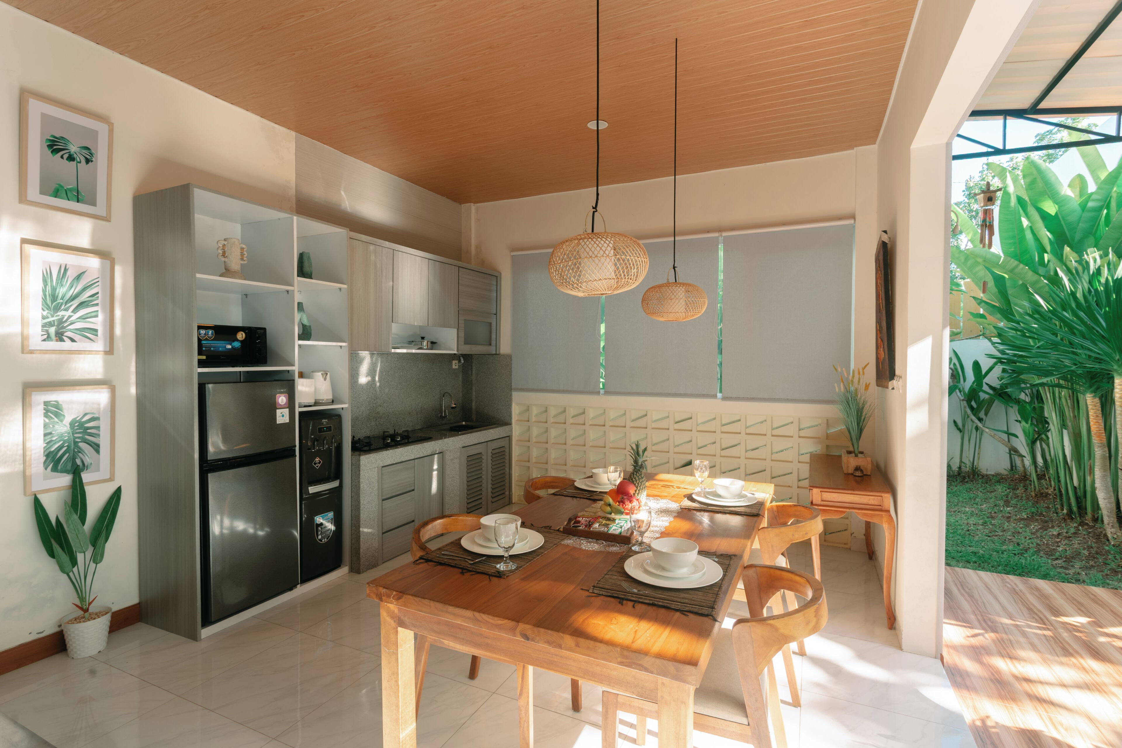 Villa Standard, varanda, vista para a piscina | Restaurantes