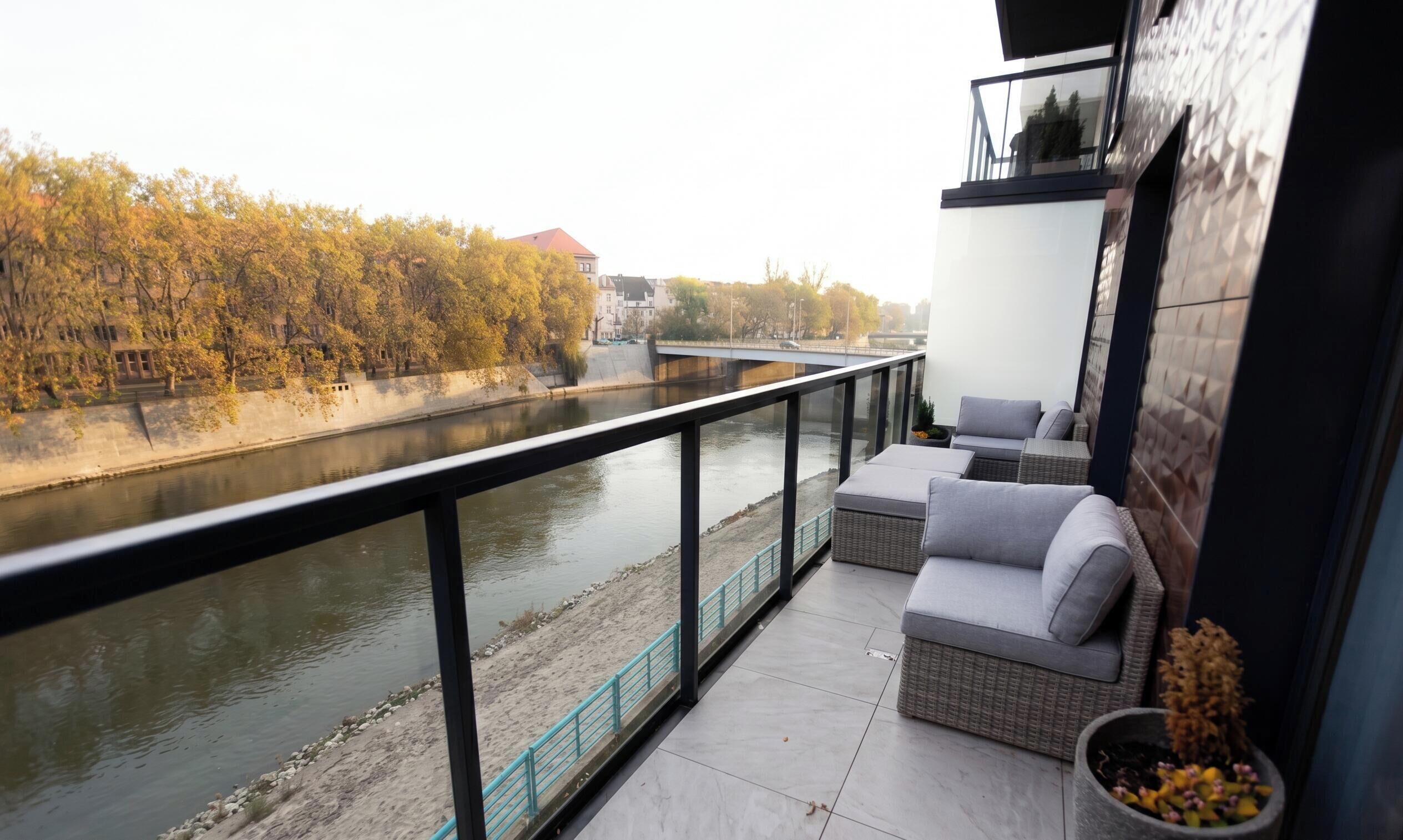 Apartamento Premium, varanda, vista para o rio | Vista para o campo desde o alojamento