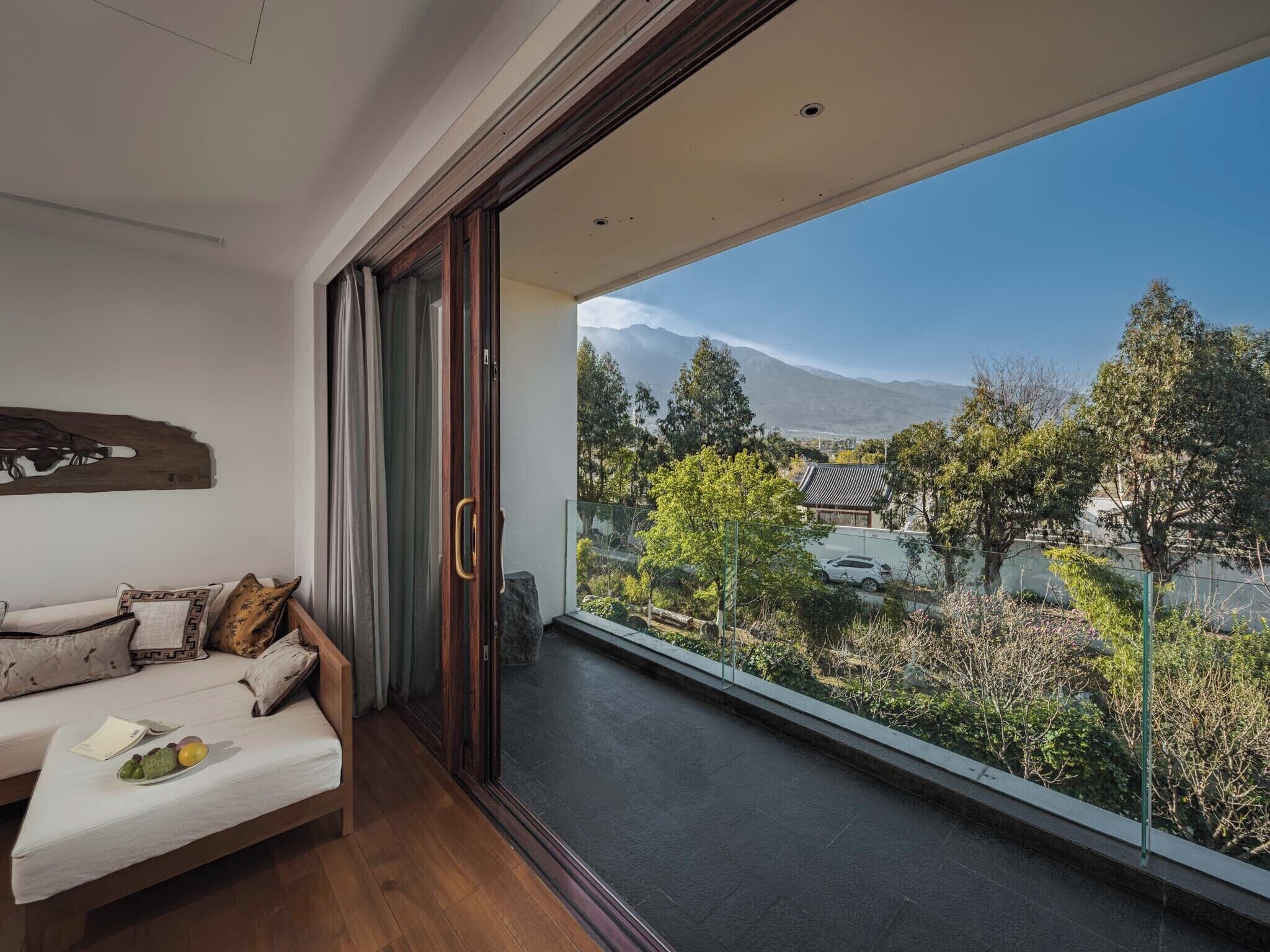 Quarto Duplo Sénior, pátio | Vista do quarto