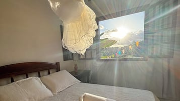 Chalé Comfort, varanda, vista para a montanha