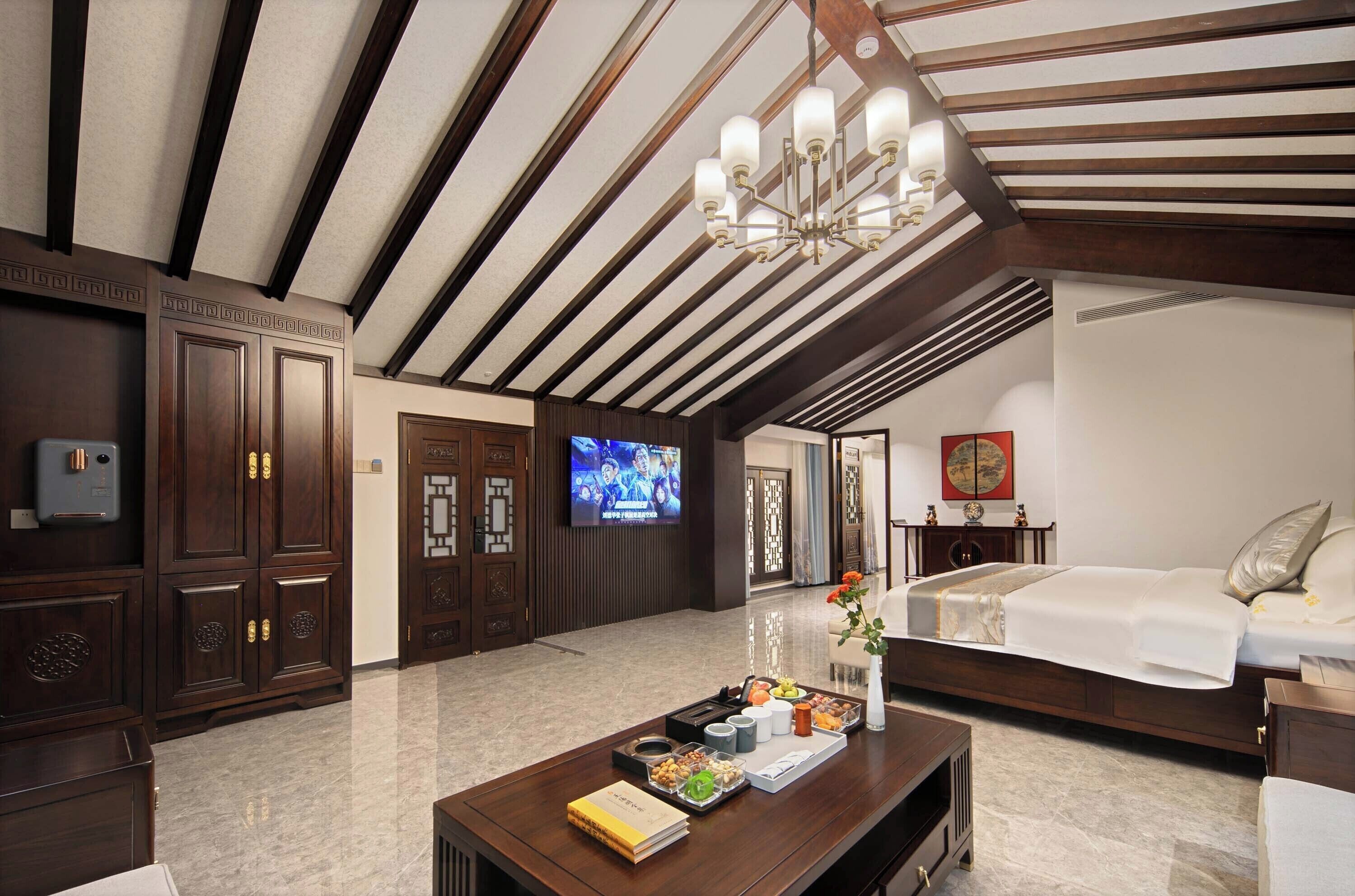 Suíte executiva, vista para o jardim