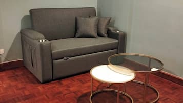 Quarto Duplo Superior, varanda, Vista para a cidade | Sala de estar