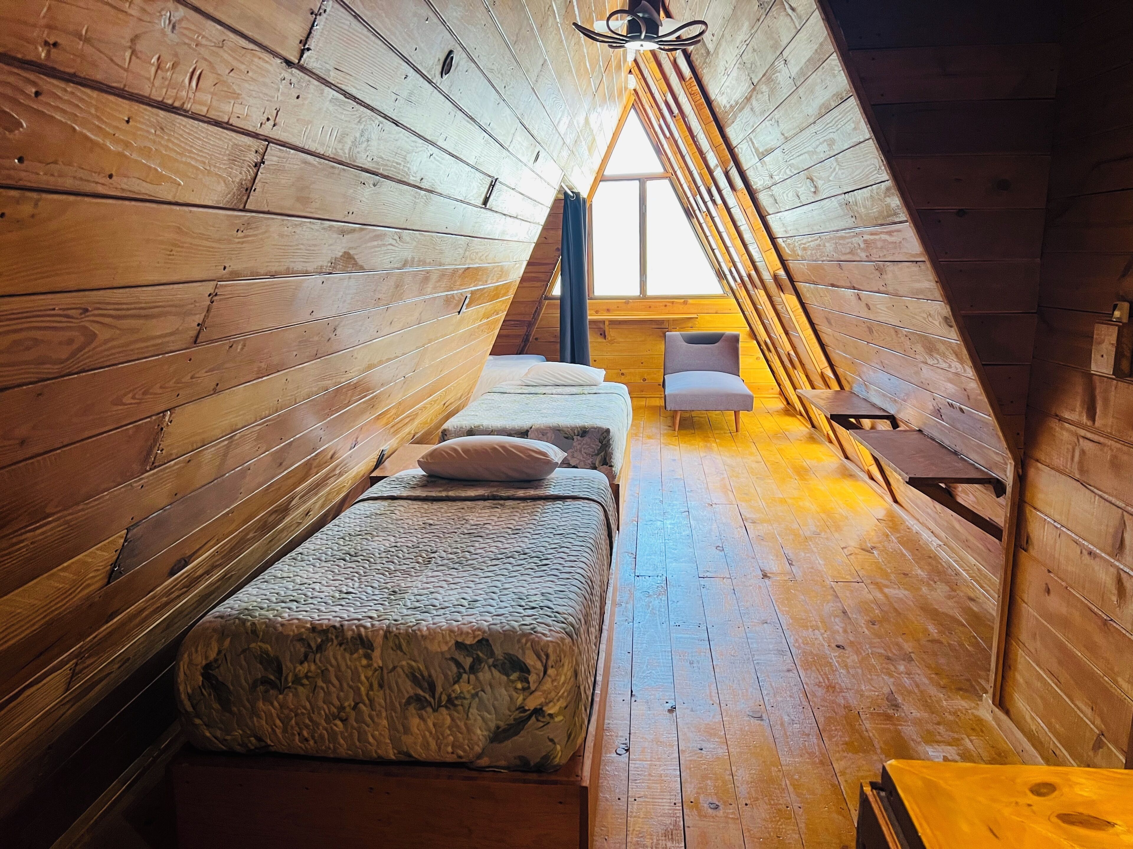 Cabana de Madeira Comfort, vista para o jardim