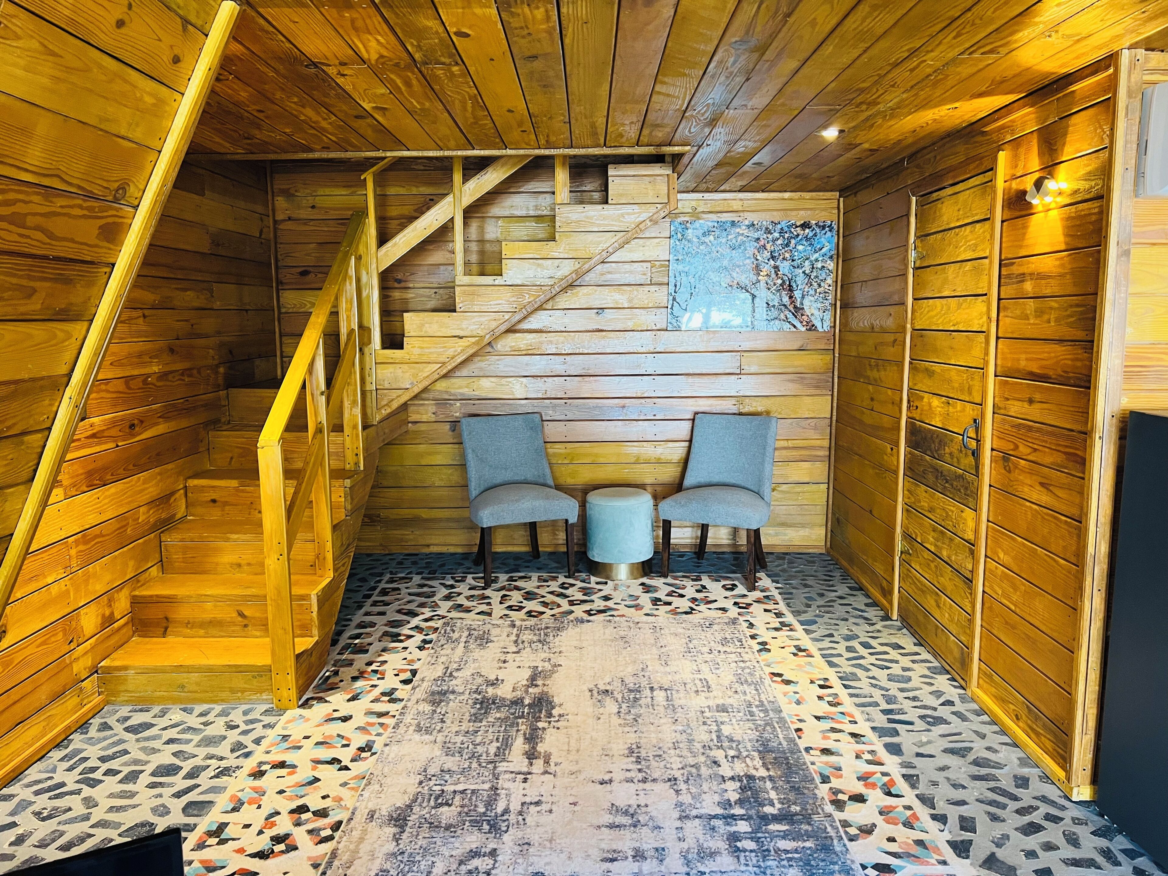 Cabana de Madeira Comfort, vista para o jardim | Interior