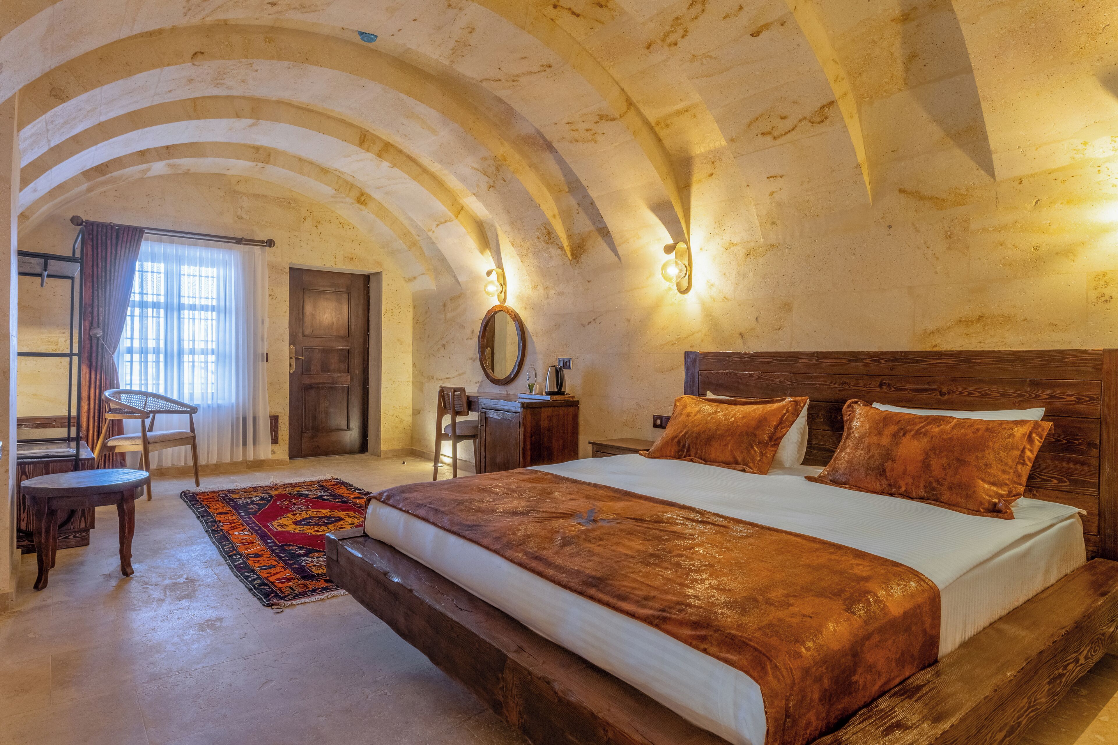 Quarto tradicional | Roupas de cama premium, frigobar (abastecido com alguns itens grátis)
