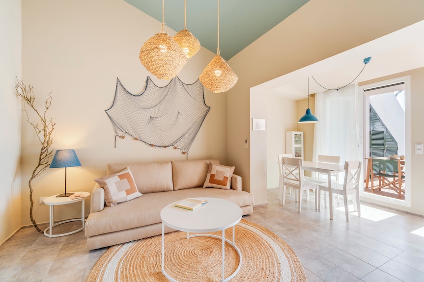 Sa Caleta Polida Duplex With A Pool And A Paddle Tennis Court - Menorca